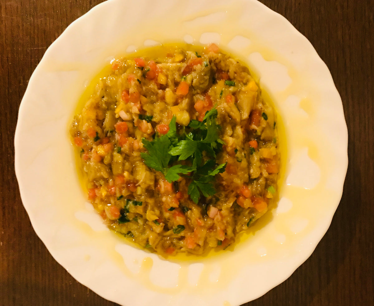 Batenjen El Raheb (Eggplant Salad) Recipe – Zeitouna Olive Oil