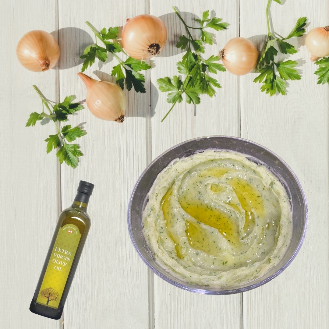 Kebbet Batata (Lebanese Mashed Potatoes) with Zeitouna Extra Virgin Ol ...
